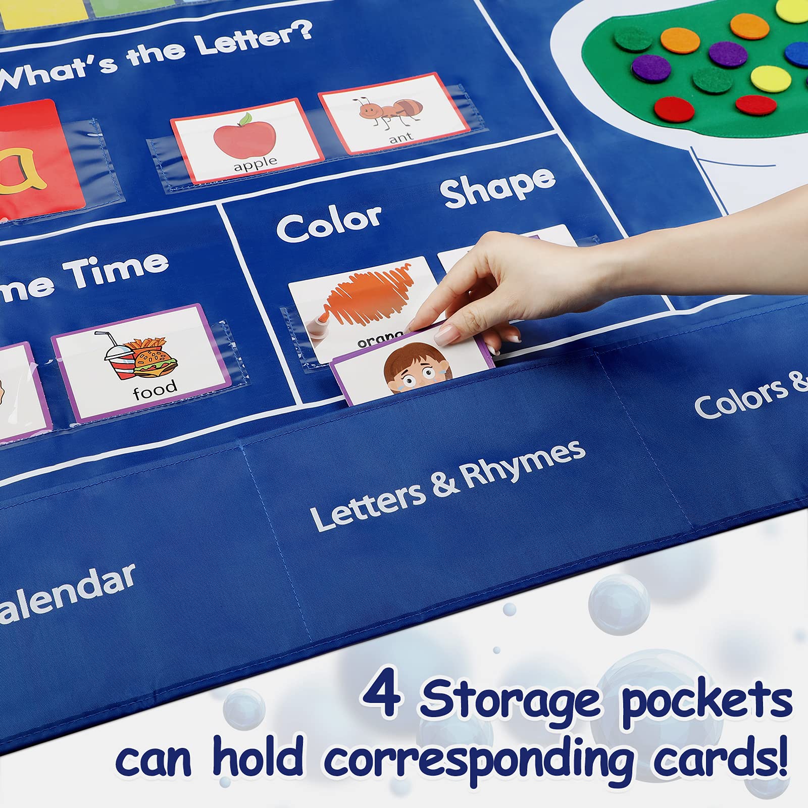 Snapklik.com : Circle Learning Time Center Pocket Chart Calendar Set ...