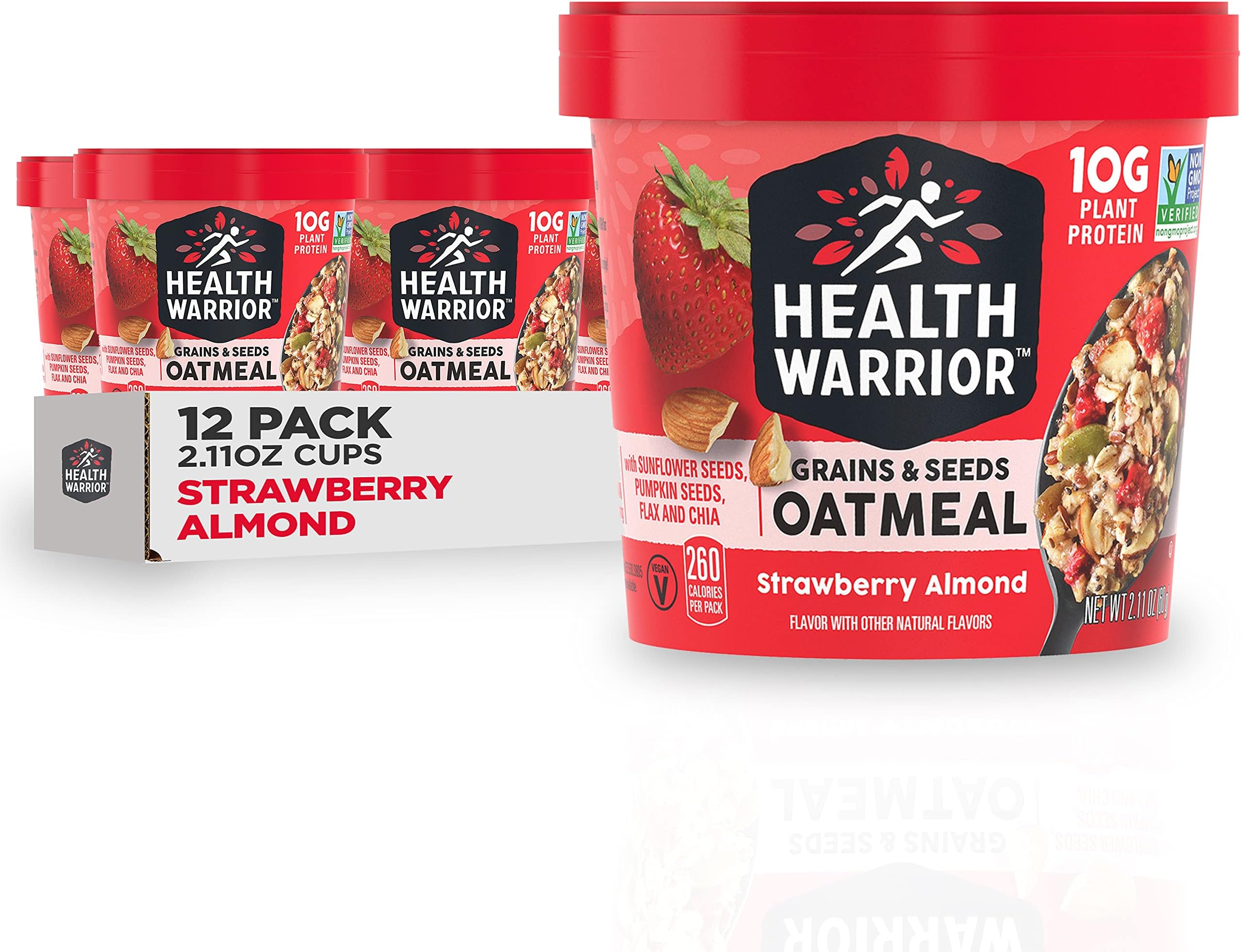 Amazon.com: Quaker Health Warrior Grains & Seeds Oatmeal, Strawberry ...