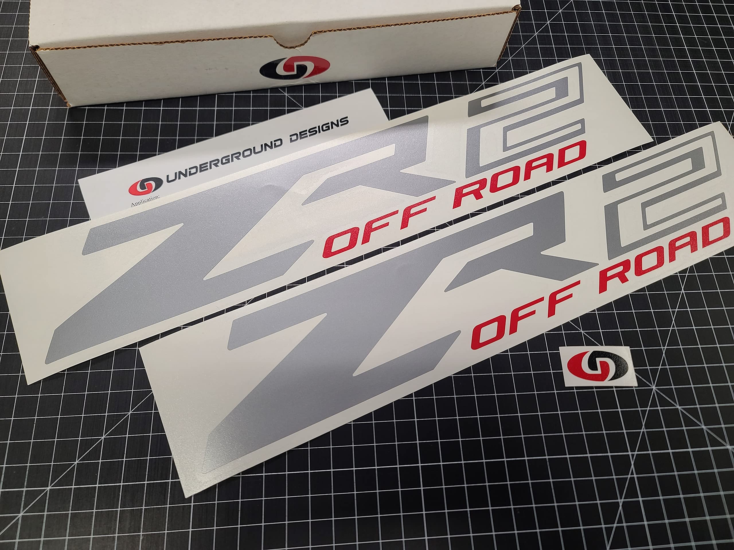Zr2 Decals Vehicle Graphics Car Decals & Stickers ZR2 Off Road Red