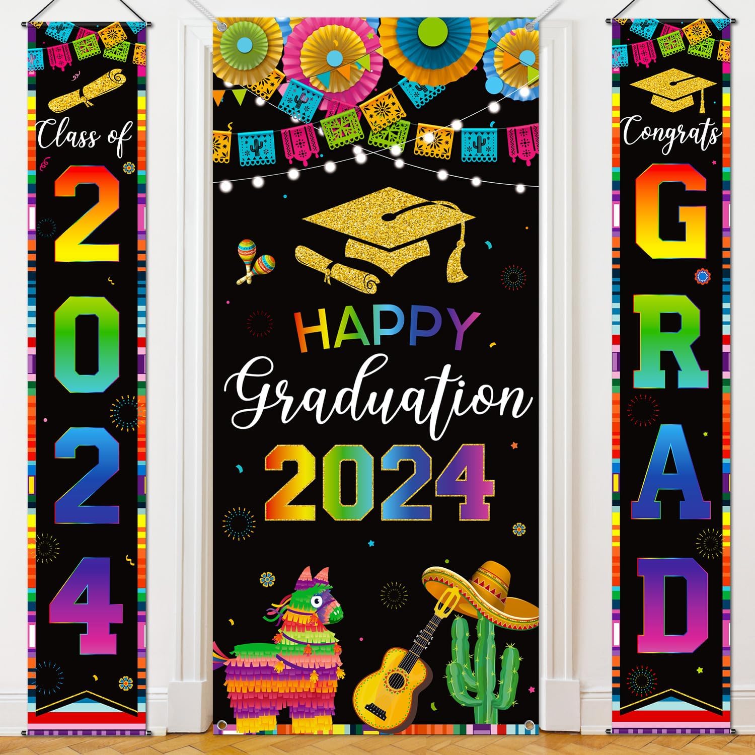Amazon.com: Class of 2024 Graduation Decorations Mexican Fiesta ...