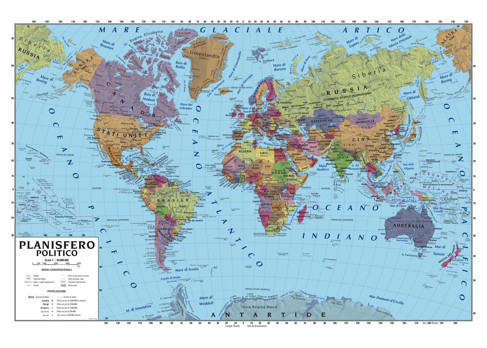 Mappa Geografica Mondiale Paesi Questa Mappa Geografica Mette A