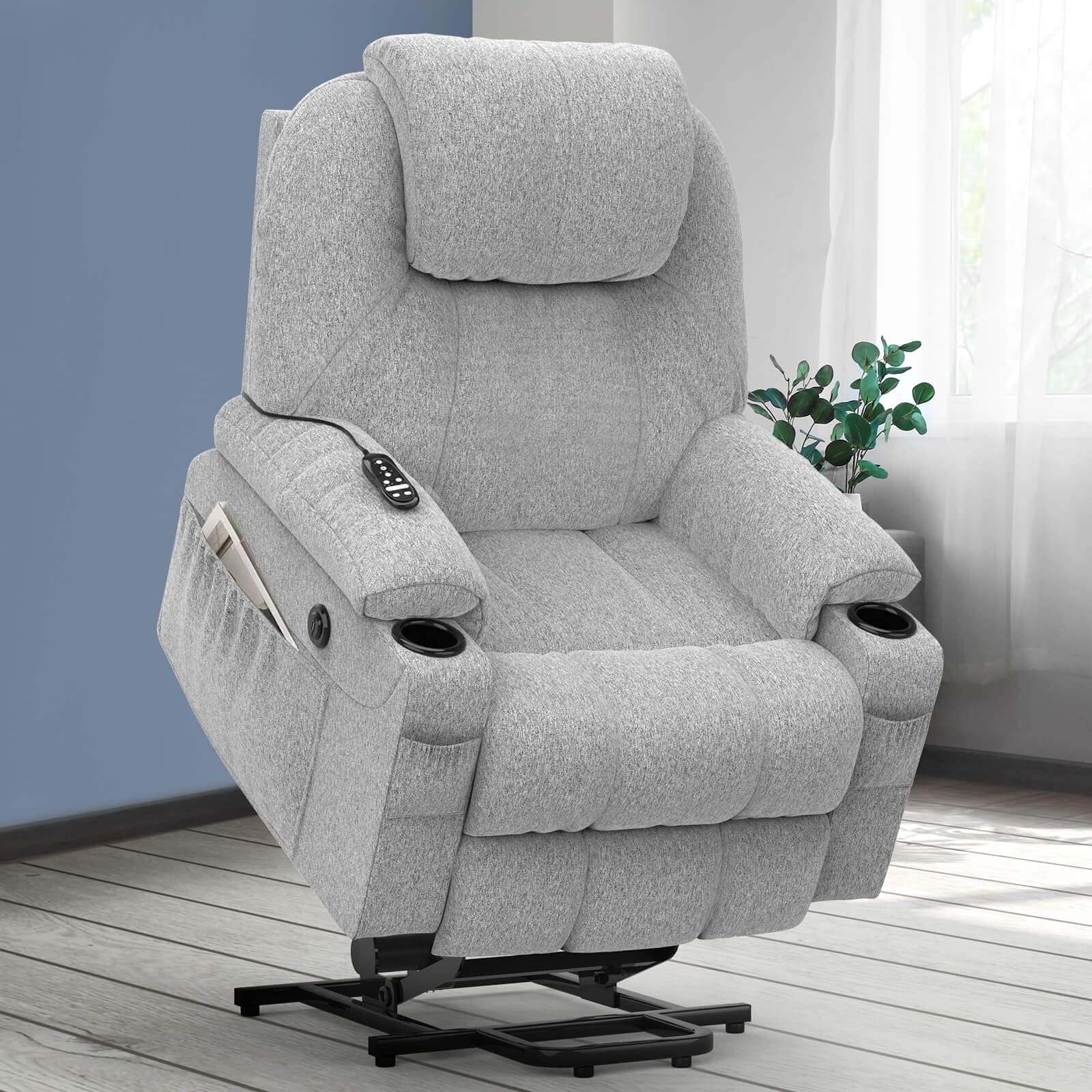 BTM Power Lift Recliner Chair for Elderly Sofa Electric Riser Recliner ...