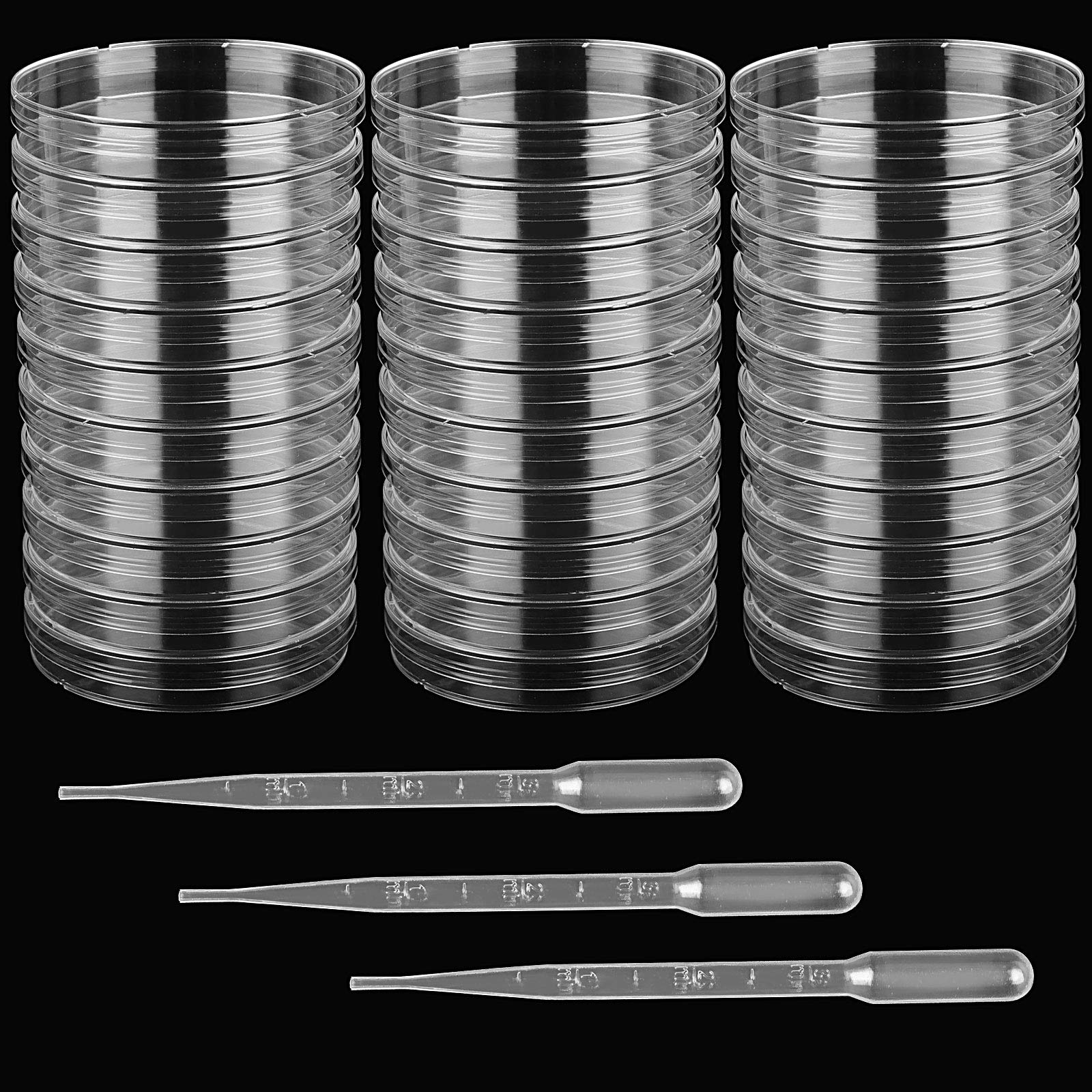Buy ZOENHOU 50 PCS 90 X 15mm Plastic Petri Dishes Clear Culture Dish buy-zoenhou-50-pcs-90-x-15mm-plastic-petri-dishes-clear-culture-dish