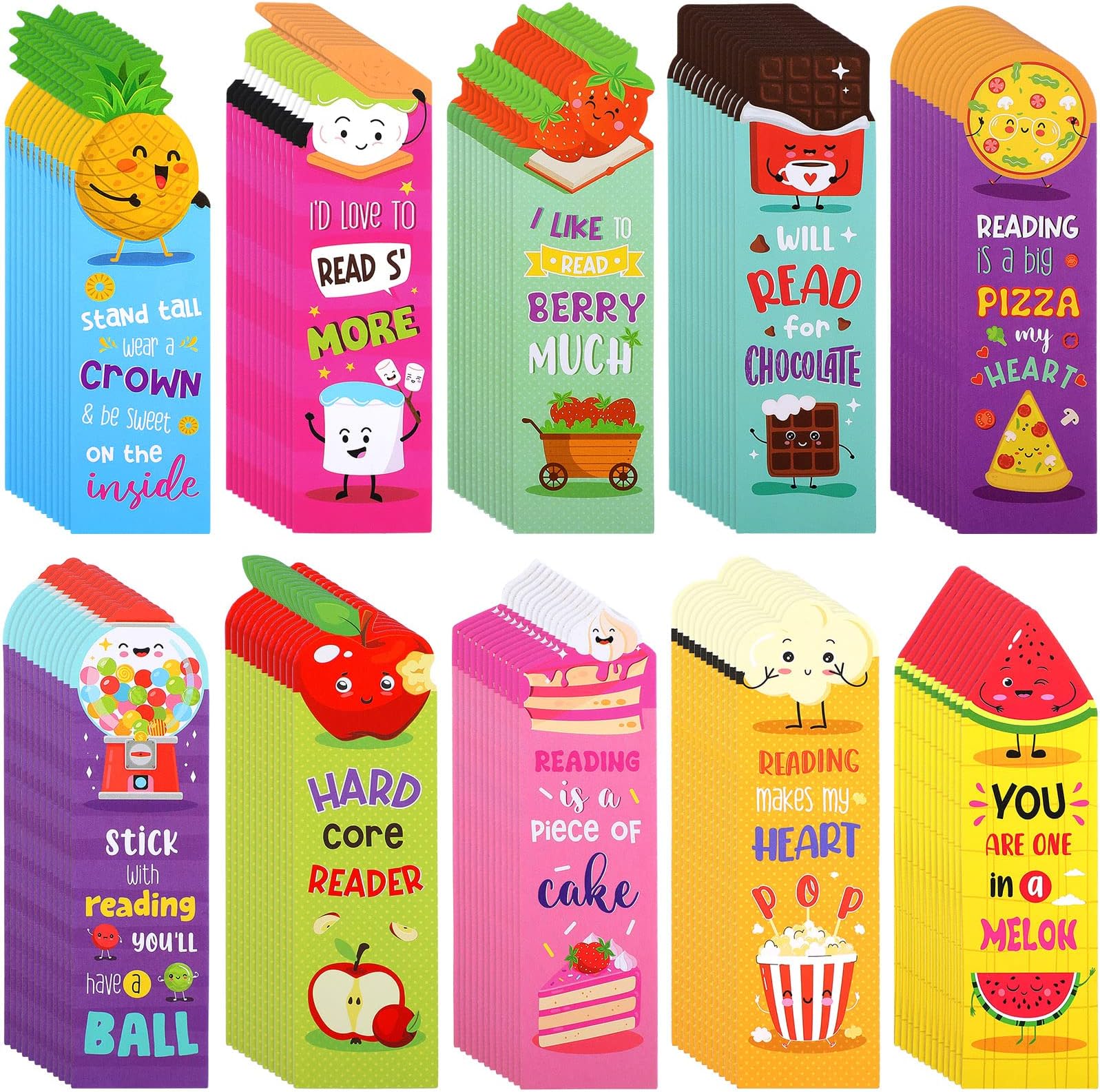 Amazon.com: Fruit Scented Bookmarks Scratch and Sniff Bookmarks Fun ...