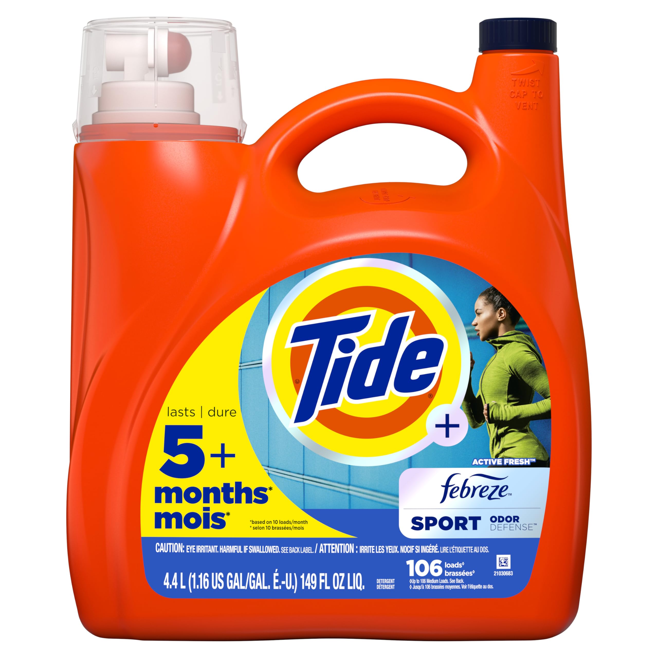 Amazon.com: Tide Plus Febreze Sport Odor Defense HE Turbo Clean Liquid ...