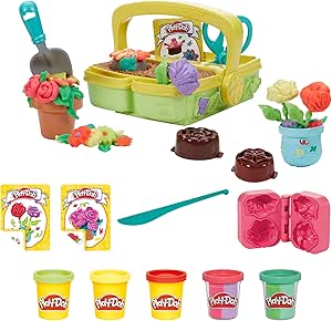 Play-Doh Blooming Flower Garden Toy Playset, Nature Pretend Play, Kids Arts & Crafts Ages 3 ...