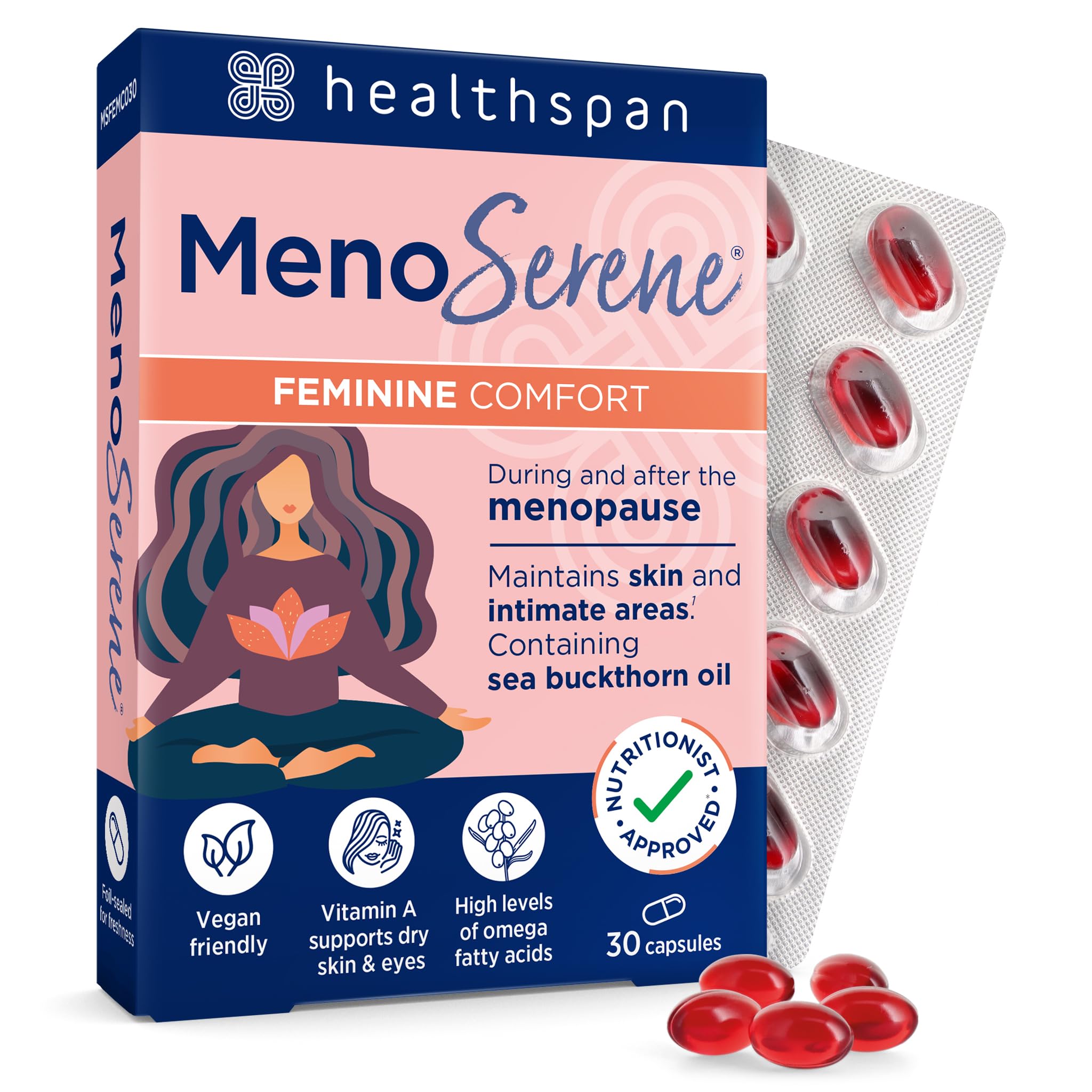 Buy span Omega 7 Sea Buckthorn Oil 500mg | Menopause & Women’s | High ...