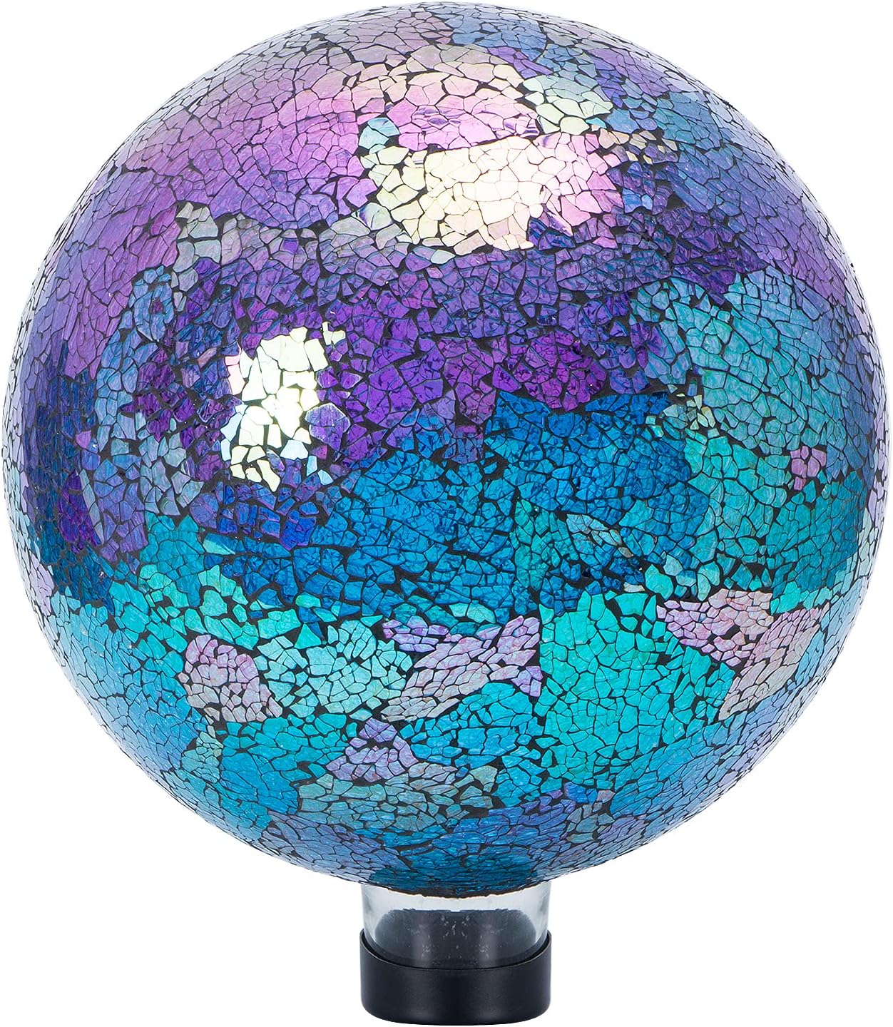 Amazon.com : Glass Gazing Ball 10 inch Mosaic Gazing Ball Colorful ...