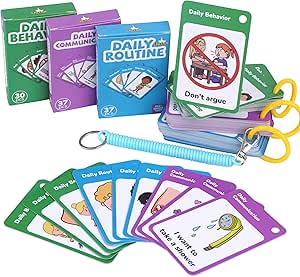 Amazon.com: CHEFAN 110 PCS Autism Communication Cards for Speech Delay ...