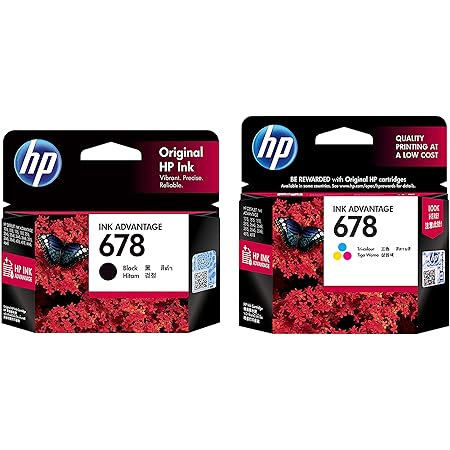 HP 678 Black Ink Advantage Cartridge (CZ107AA) : Amazon.in: Computers ...