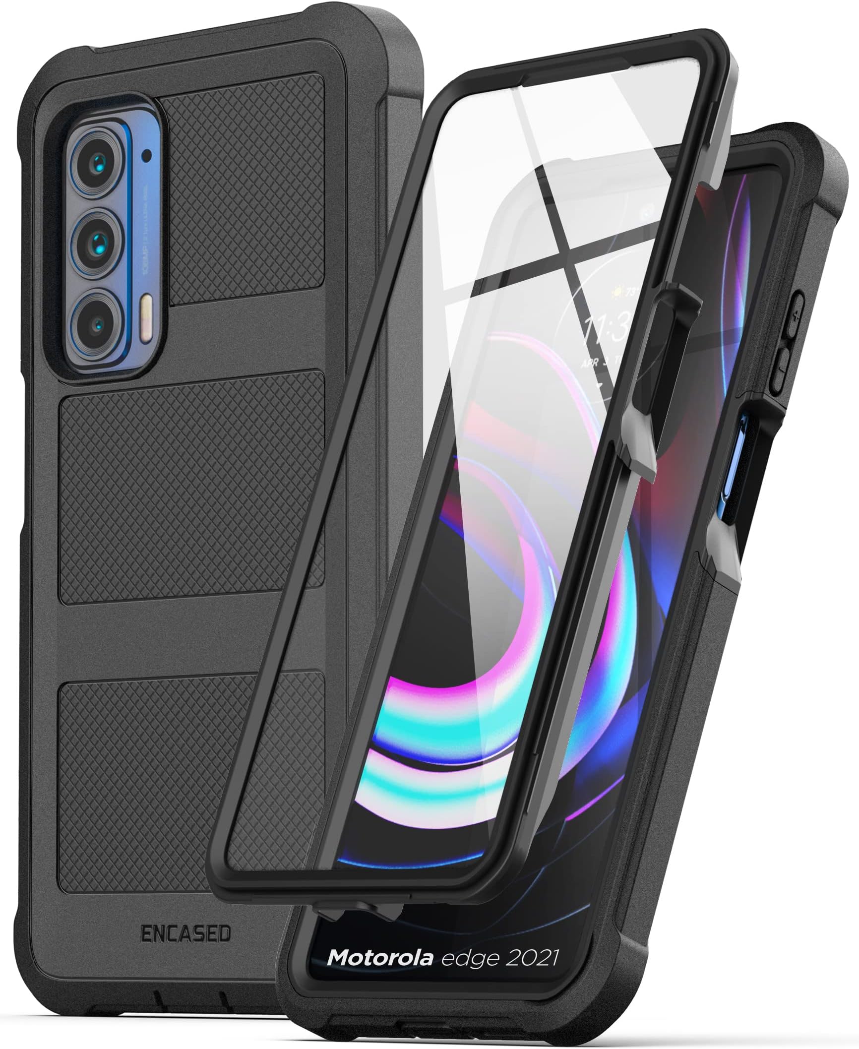 Amazon.com: ENCASED Falcon Armor for Motorola Edge 5G UW Case with ...