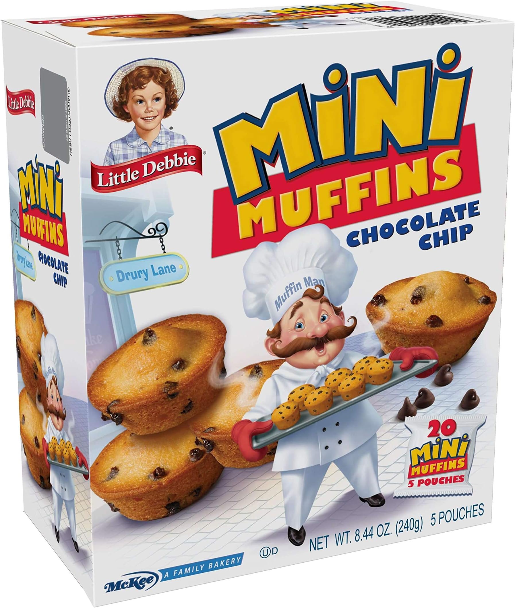 Amazon.com: Little Debbie Chocolate Chip Mini Muffins, 8 Boxes of Bite ...
