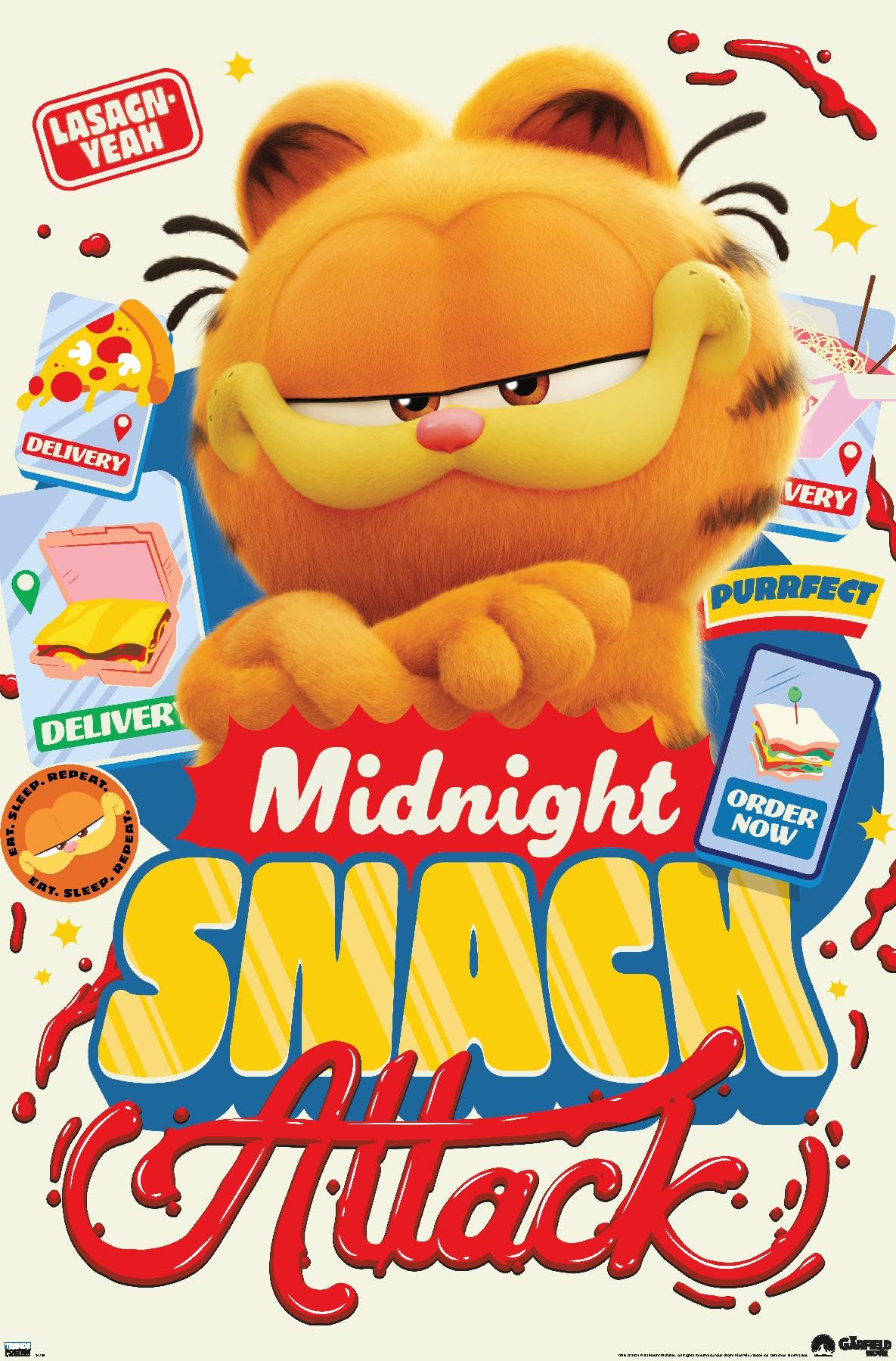 Amazon.com: Trends International The Garfield Movie - Midnight Snack ...