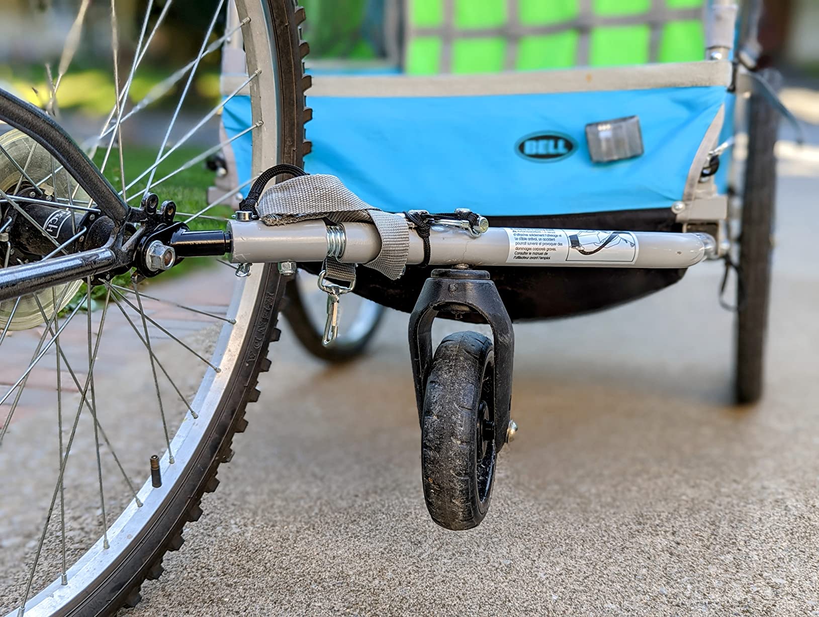 Bike Trailer Hitch Coupler, 1 Pack Bike Trailer Steel Coupler ...