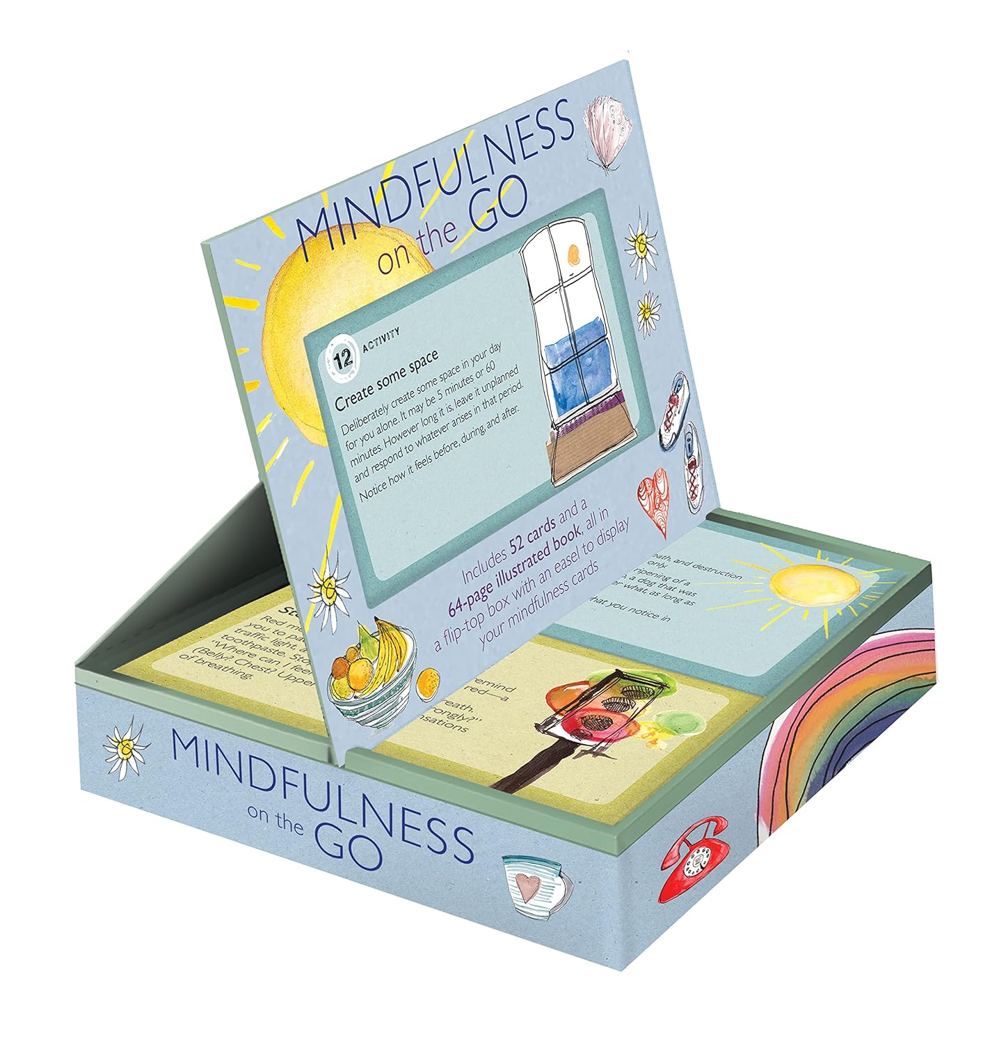 Amazon | Mindfulness on the Go: Includes 52 cards and a 64-page ...