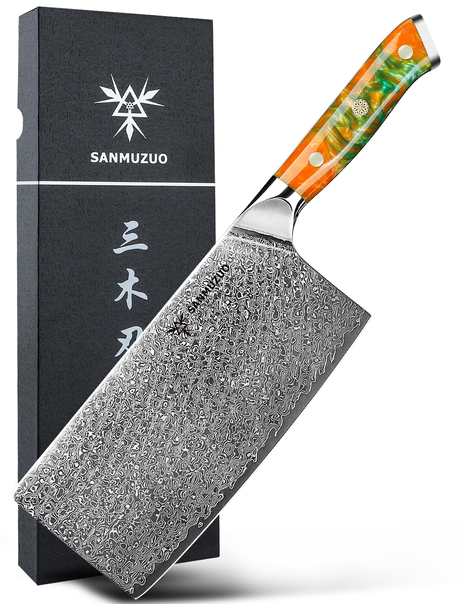 Snapklik.com : SANMUZUO Chinese Chef Knife - 7 Cleaver Knife- Xuan ...