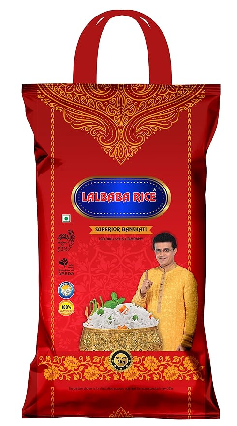 LALBABA RICE Superior Long Grain Banskathi Rice 5 kg - Perfect Fit for ...