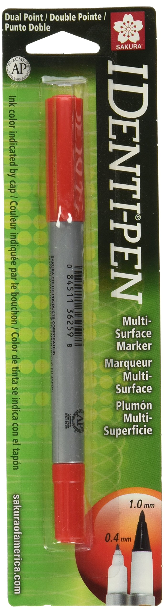 SAKURA IDenti-Pen Permanent Dual-Point Pen, Red : Amazon.in: Office ...