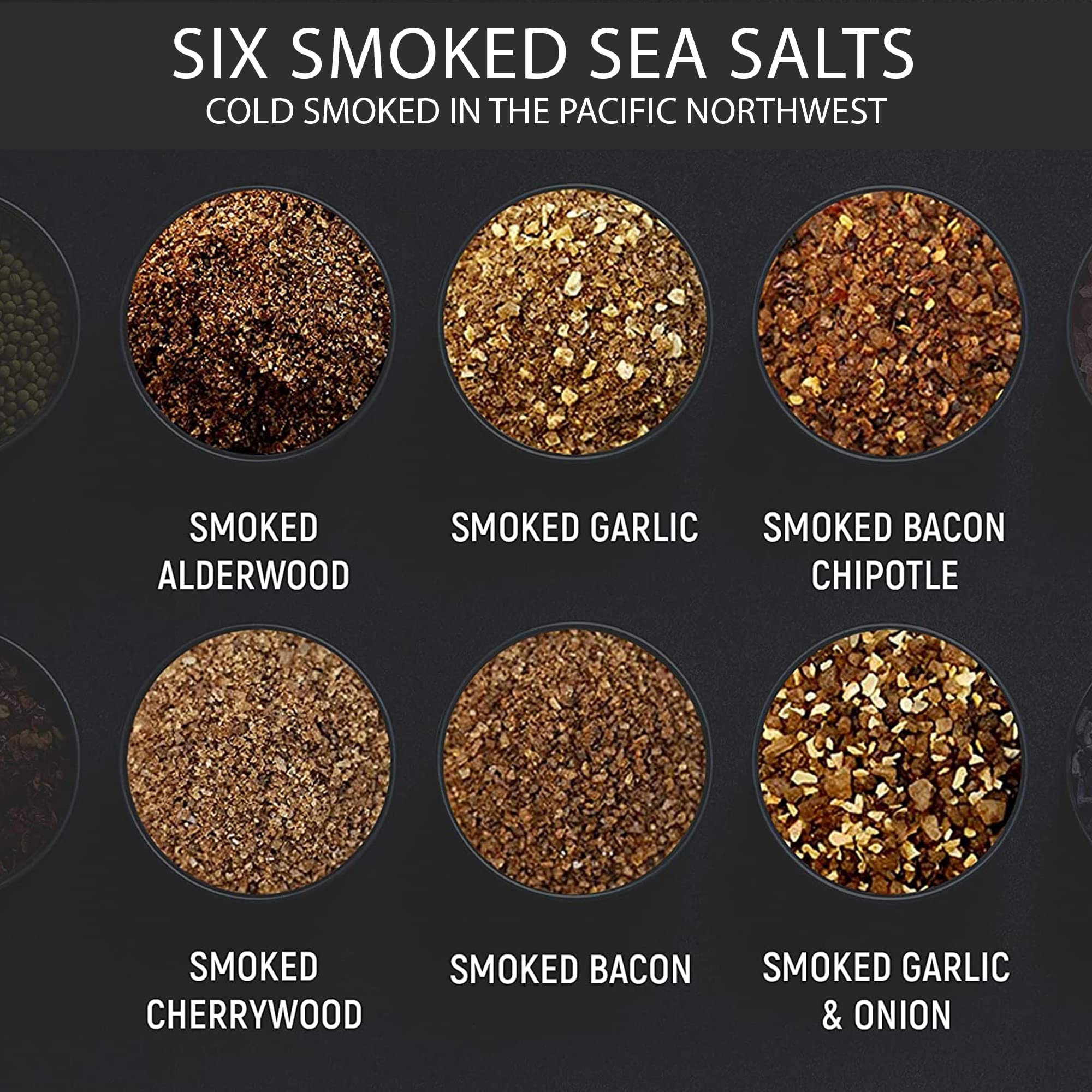 Snapklik.com : Smoked Sea Salt Sampler Set, Alderwood, Cherrywood ...