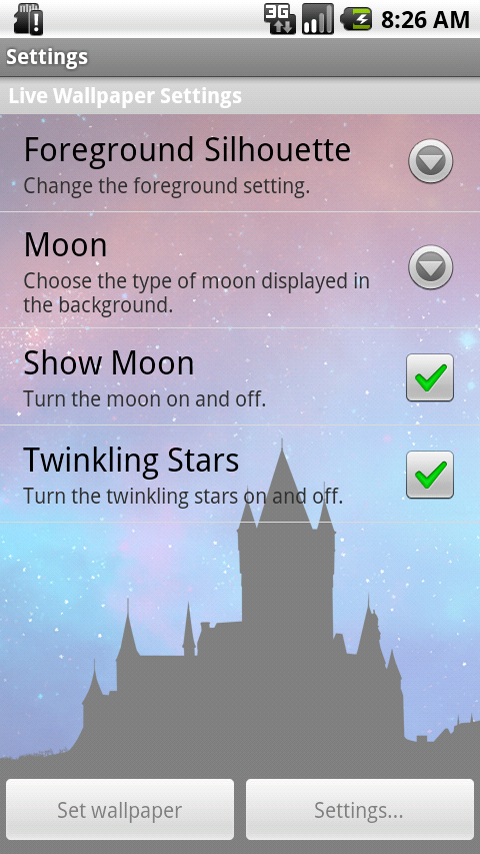Nightfall Live Wallpaper:Amazon.com:Appstore for Android