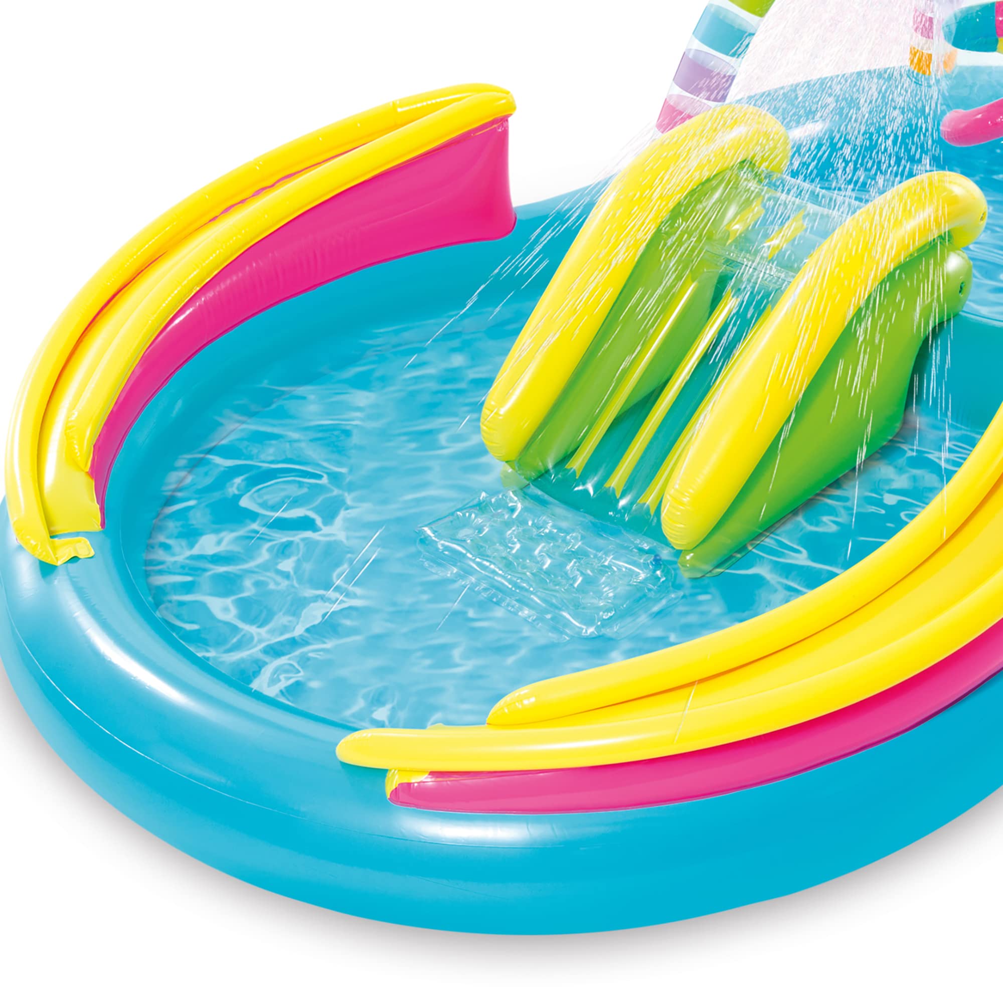 Intex 56137EP Rainbow Funnel Inflatable Play Center - Kids Waterslide ...