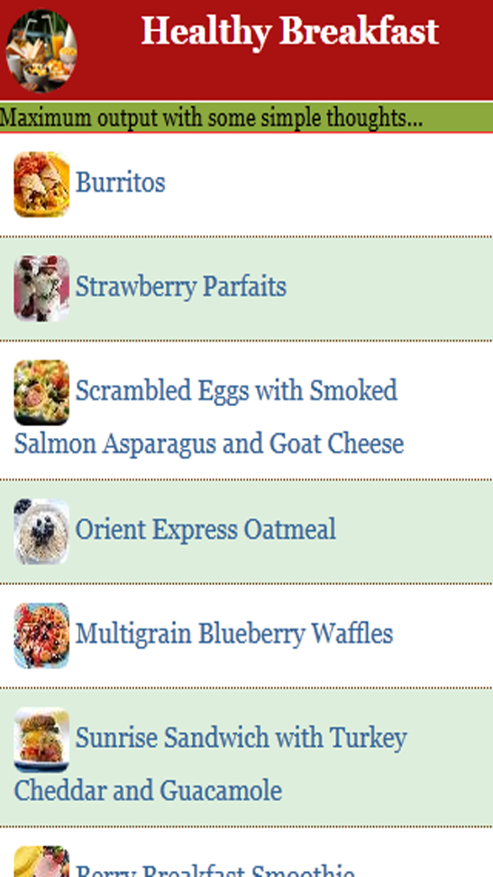 Healthy Breakfast - App on Amazon Appstore