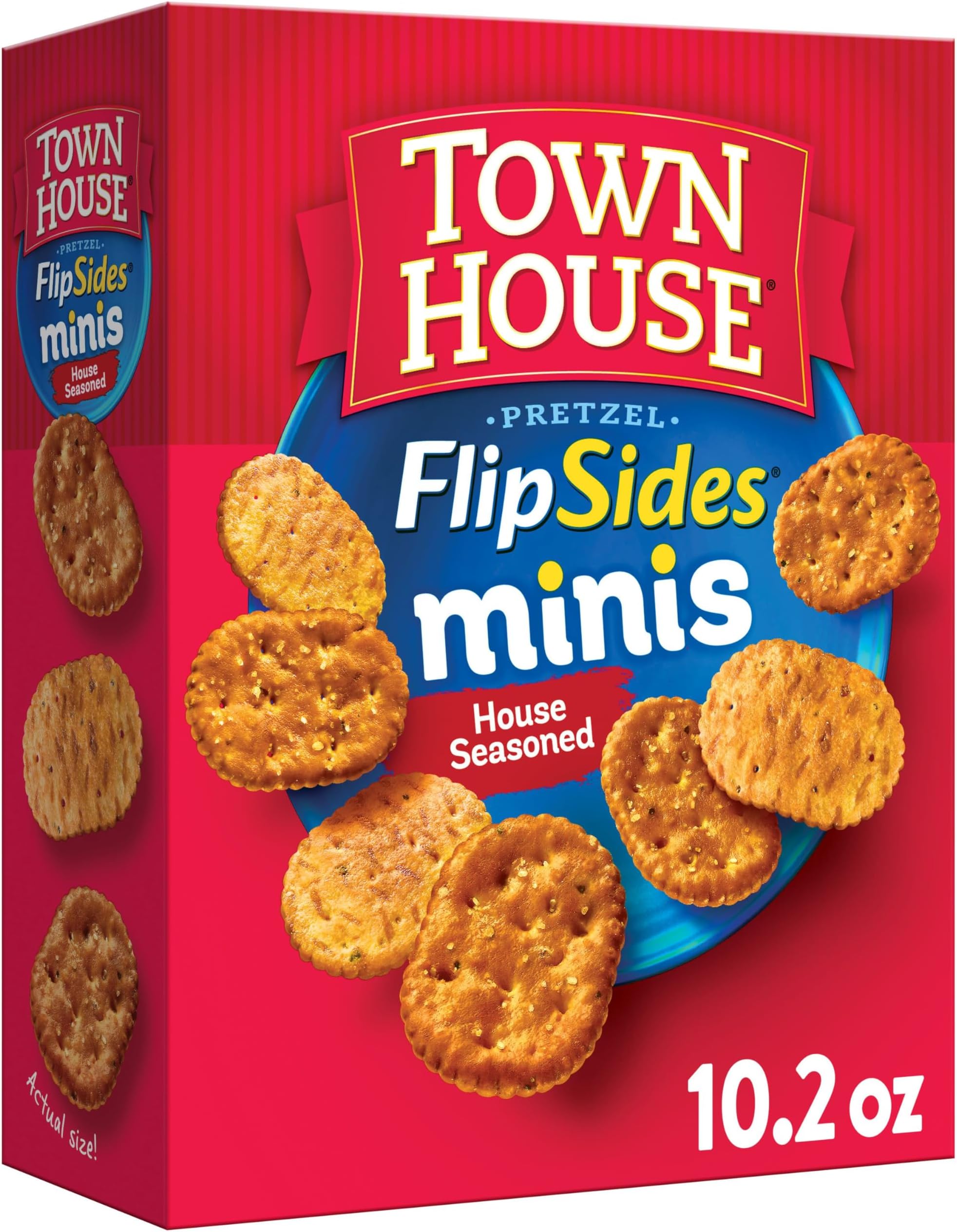 Amazon.com: Town House FlipSides Minis Oven Baked Crackers, Lunch ...