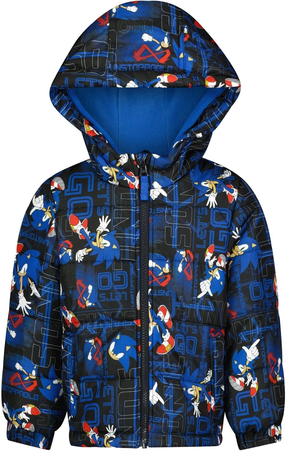Sonic the Hedgehog Boys’ Heavyweight Puffer Hooded Philippines | Ubuy