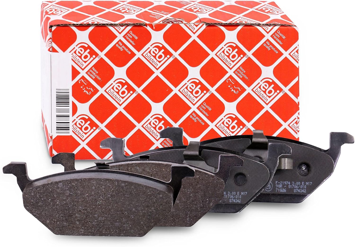 febi bilstein 16328 pastiglie freno, 1 unità : Amazon.it: Auto e Moto