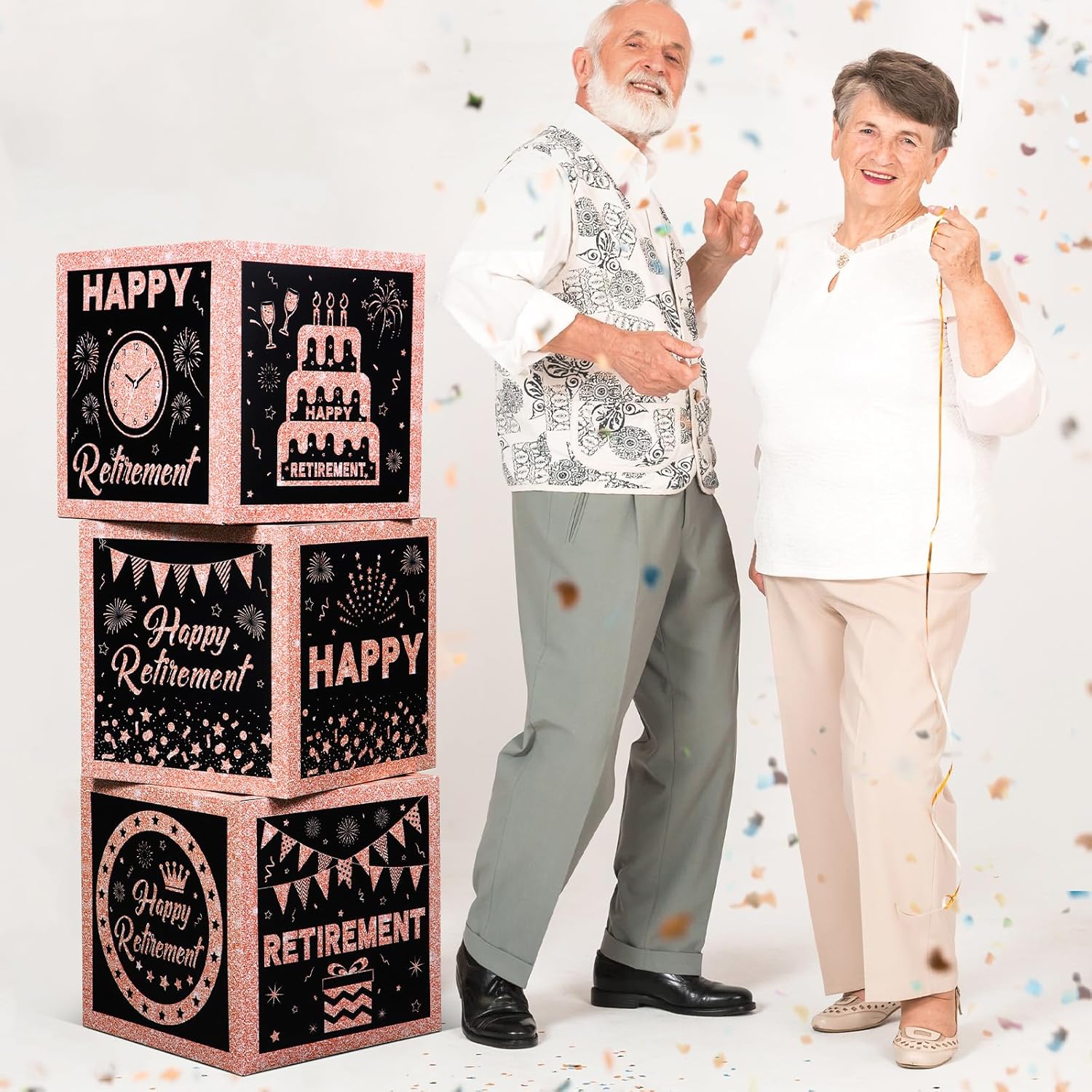 Amazon.com: Affrolling 3 Pcs Retirement Party Decorations Boxes for Men ...