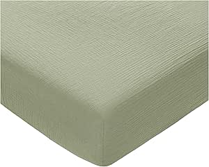 Comfy Cubs Muslin Cotton Fitted Crib Sheet - Soft & Breathable Fitted ...