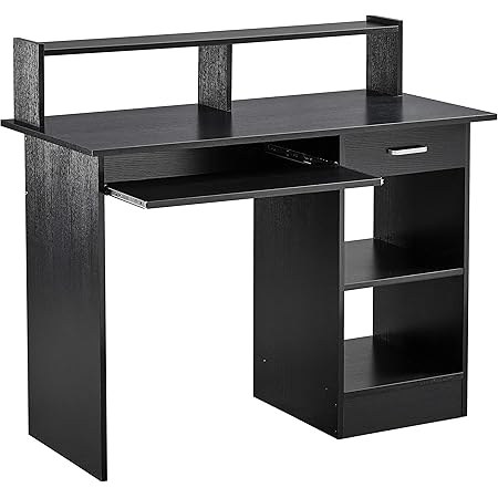 Amazon.com: Yaheetech Home Office Wood Computer Desk with Drawers and ...