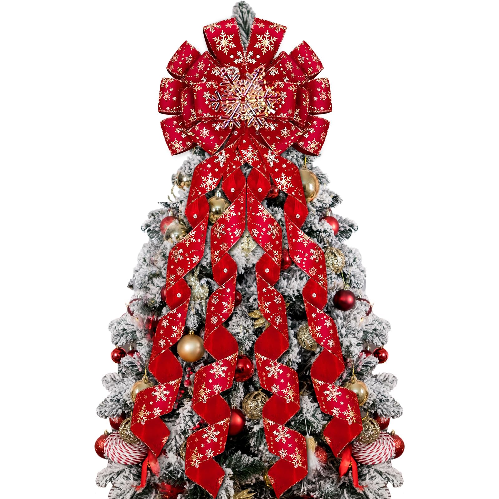 Amazon.com: Riceshoot Extra Long Christmas Tree Topper 13 x 53 Inch ...