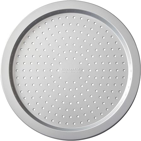 Amazon.com: KitchenAid Nonstick Aluminized Steel Pizza Crisper, 14-Inch ...