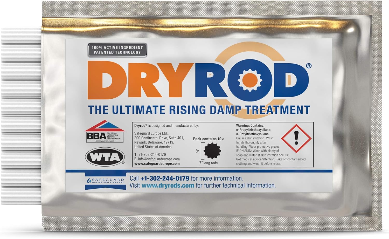 Dryrod Damp Proofing Rods - Next Generation Rising Damp Treatment (10 ...