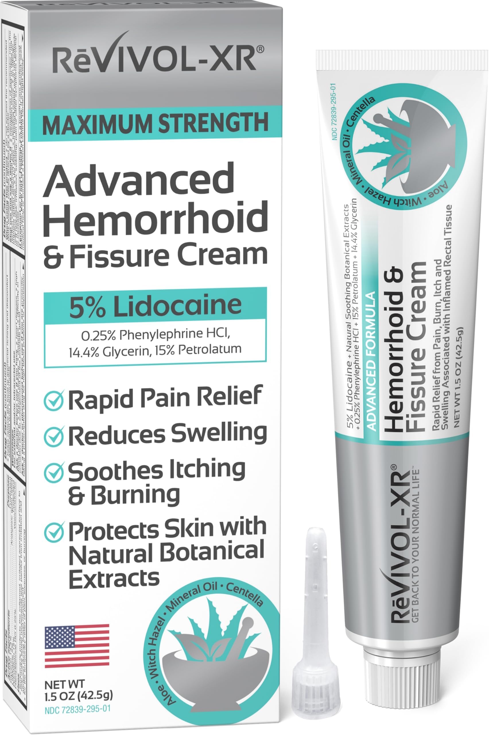 Amazon.com: REVIVOL-XR Advanced Hemorrhoid Treatment. 5% Lidocaine ...