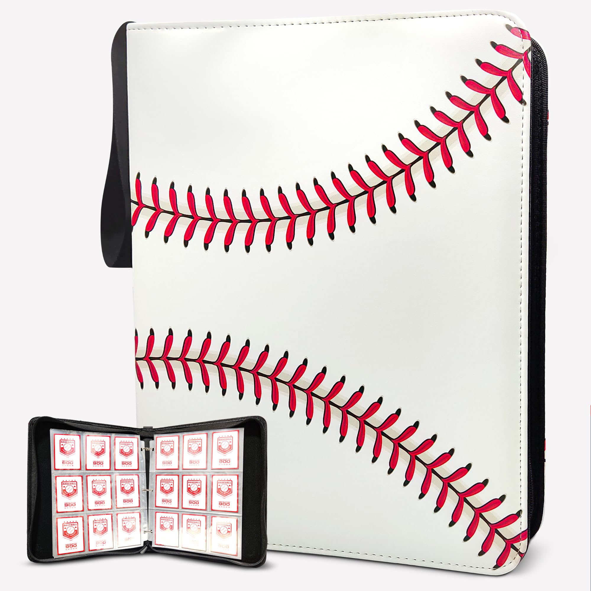 Amazon.com: Baseball Card Binder with 900 Sleeves, Waterproof Card ...