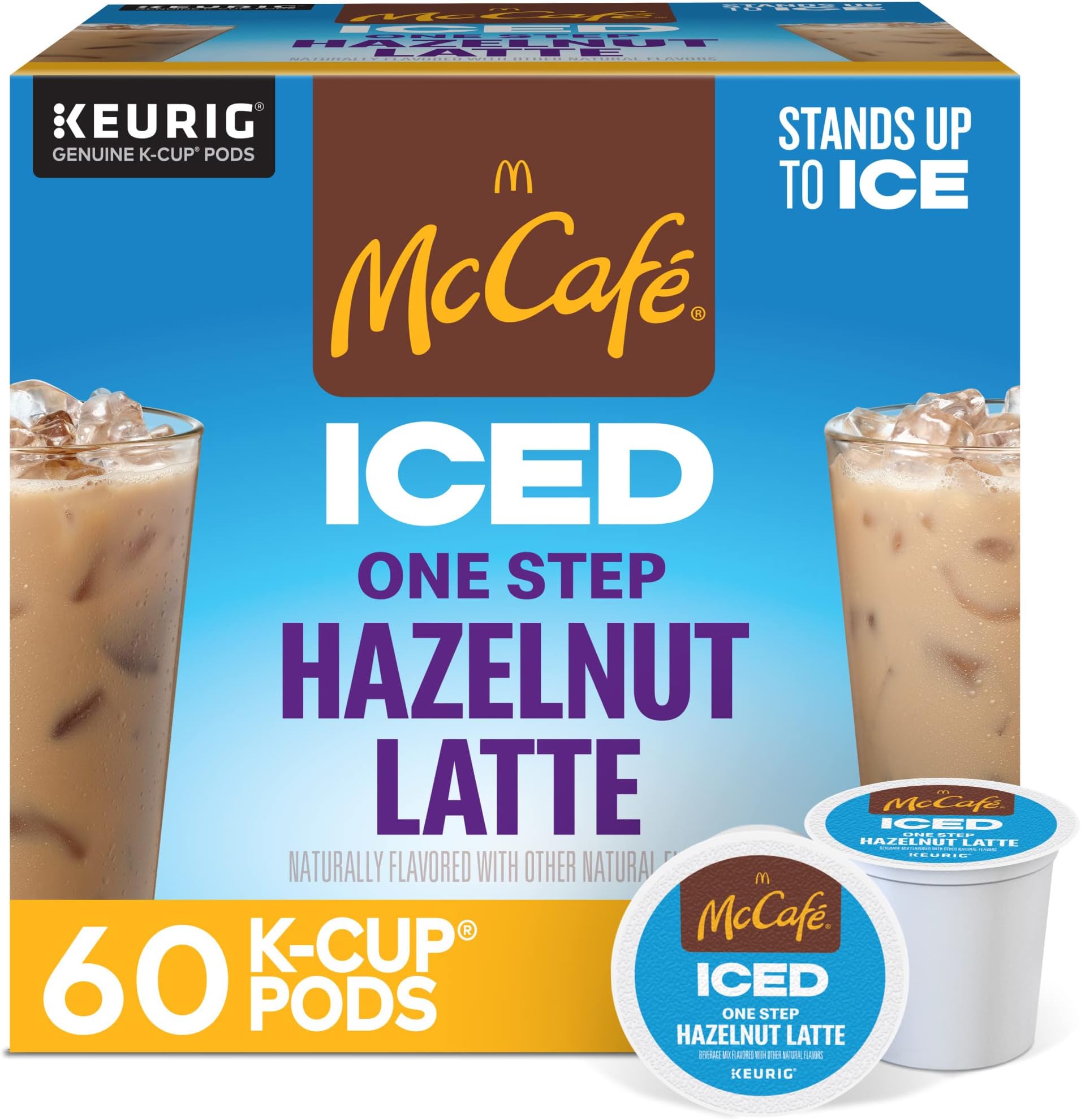 Amazon.com: McCafe ICED One Step Hazelnut Latte, Keurig Single Serve K ...