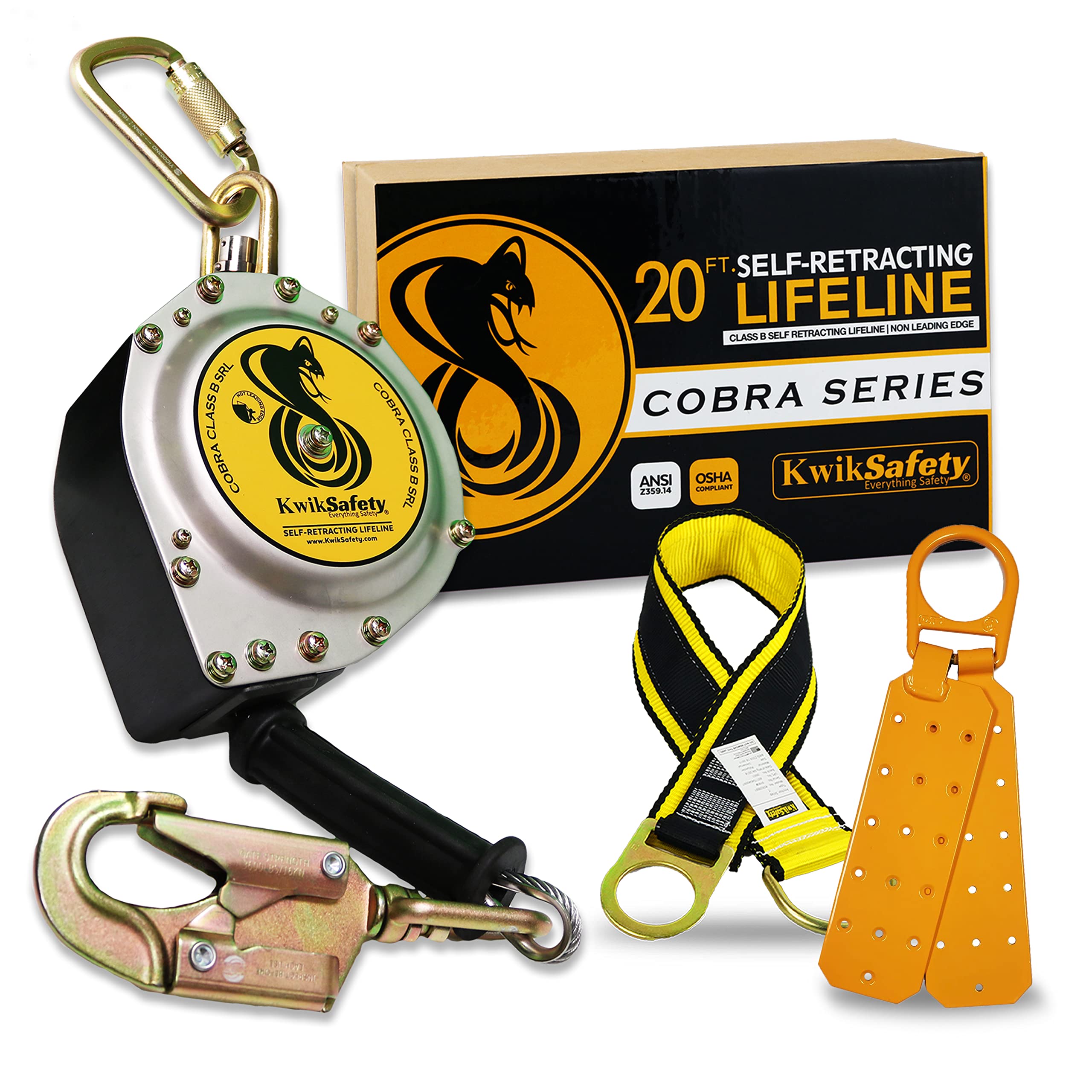Buy KwikSafety - Charlotte, NC - Cobra 20' KIT [Cable Self Retracting ...