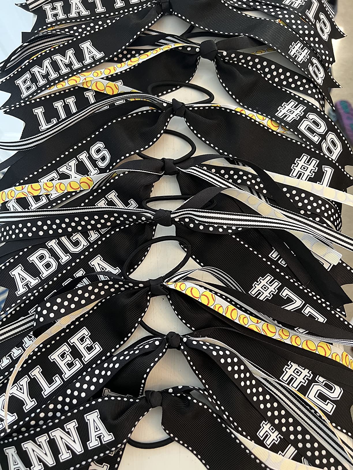 Amazon.com: Grosgrain Ribbon - Love Softball Print - 7/8" Wide, 10 ...