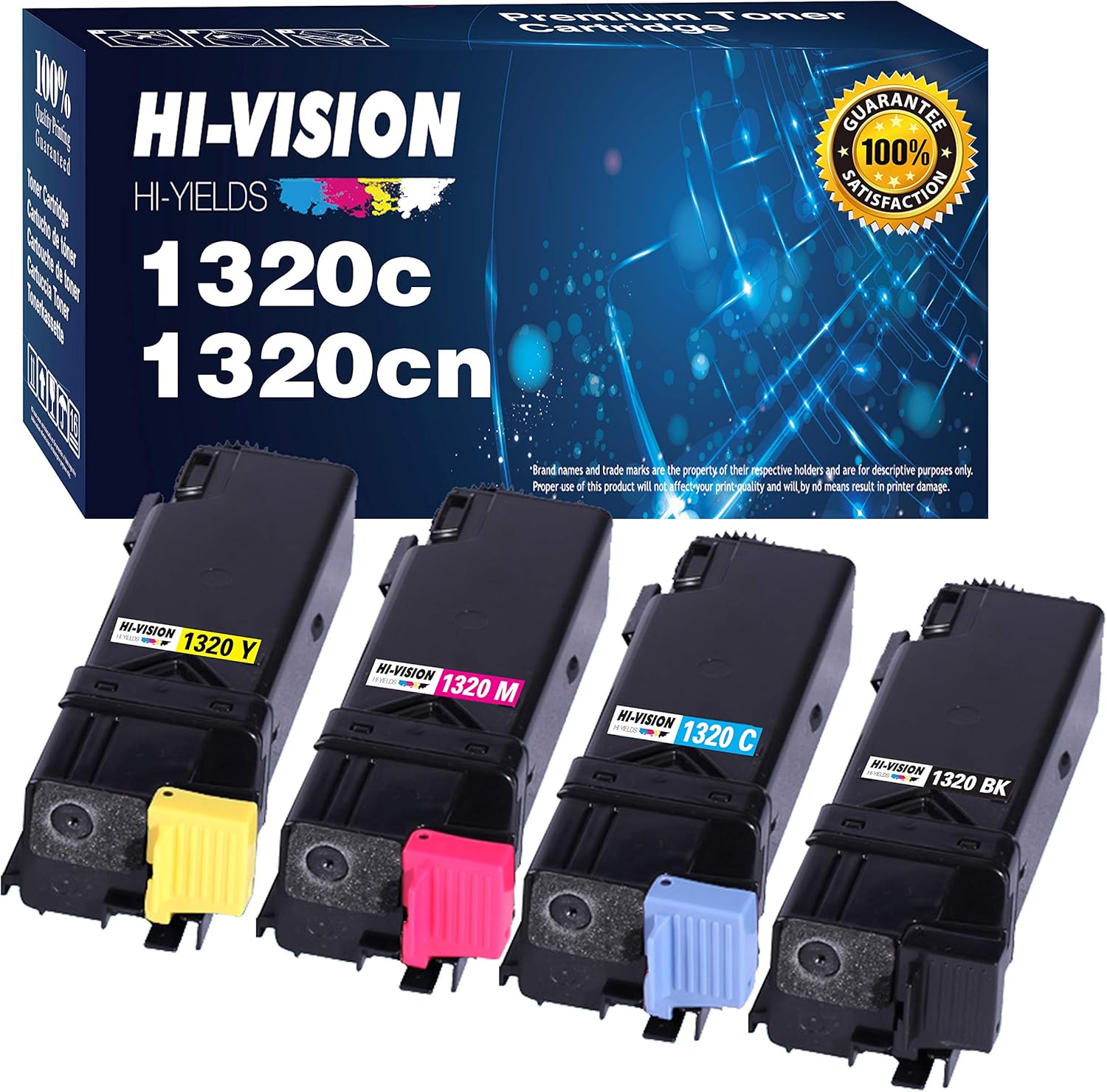 Amazon.com: HI-VISION HI-YIELDS Compatible 1320 Toner Cartridges Replacement for 310-9058, 310 ...