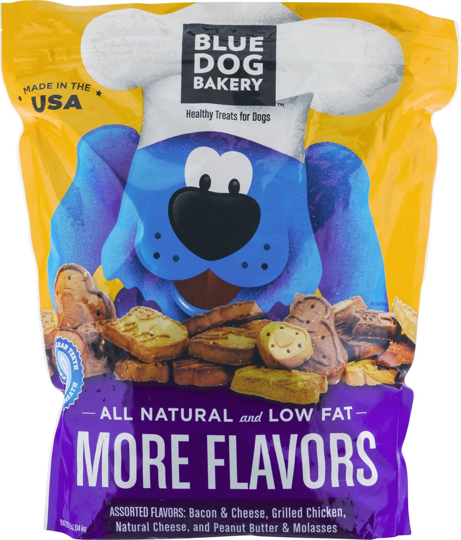 Amazon.com : Blue Dog Bakery More Flavors Healthy Treats for Dogs, 72 ...