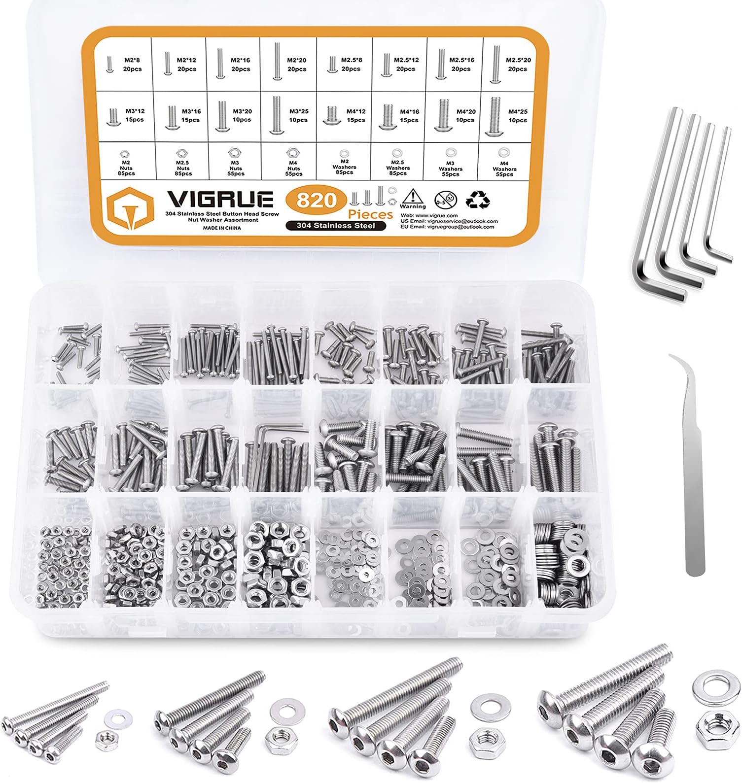 Hurricane Shutter Hardware Kit with Stainless Steel Hanger Bolts, Nuts ...