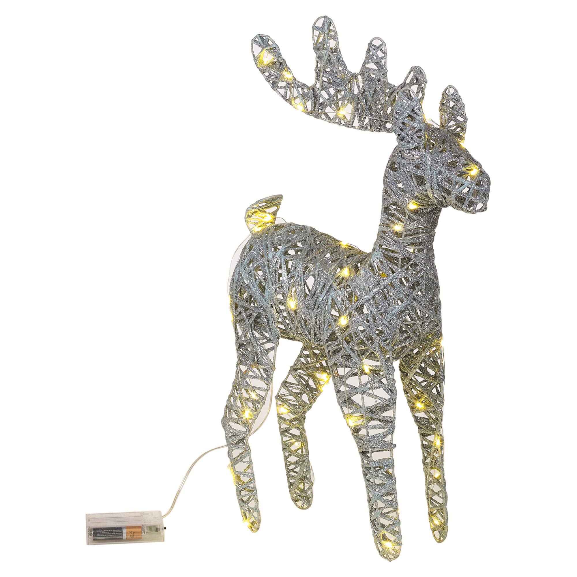 URBNLIVING Light Up LED Reindeer Stags, 37cm Illuminated Christmas ...