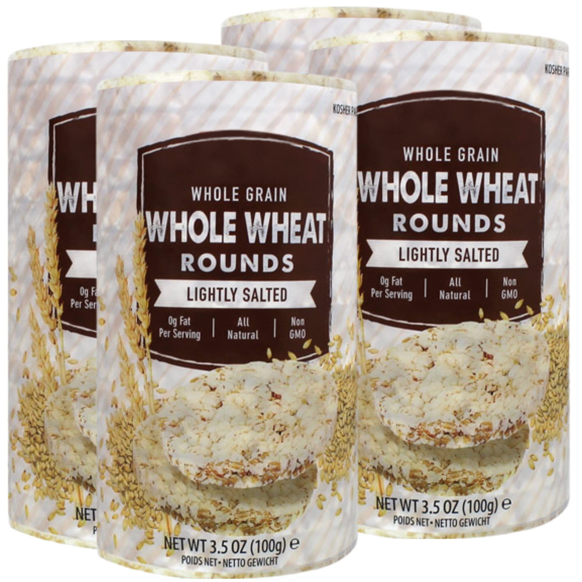 Amazon.com: Snacktery Whole Wheat Cake Rounds - Lightly Salted - Light ...