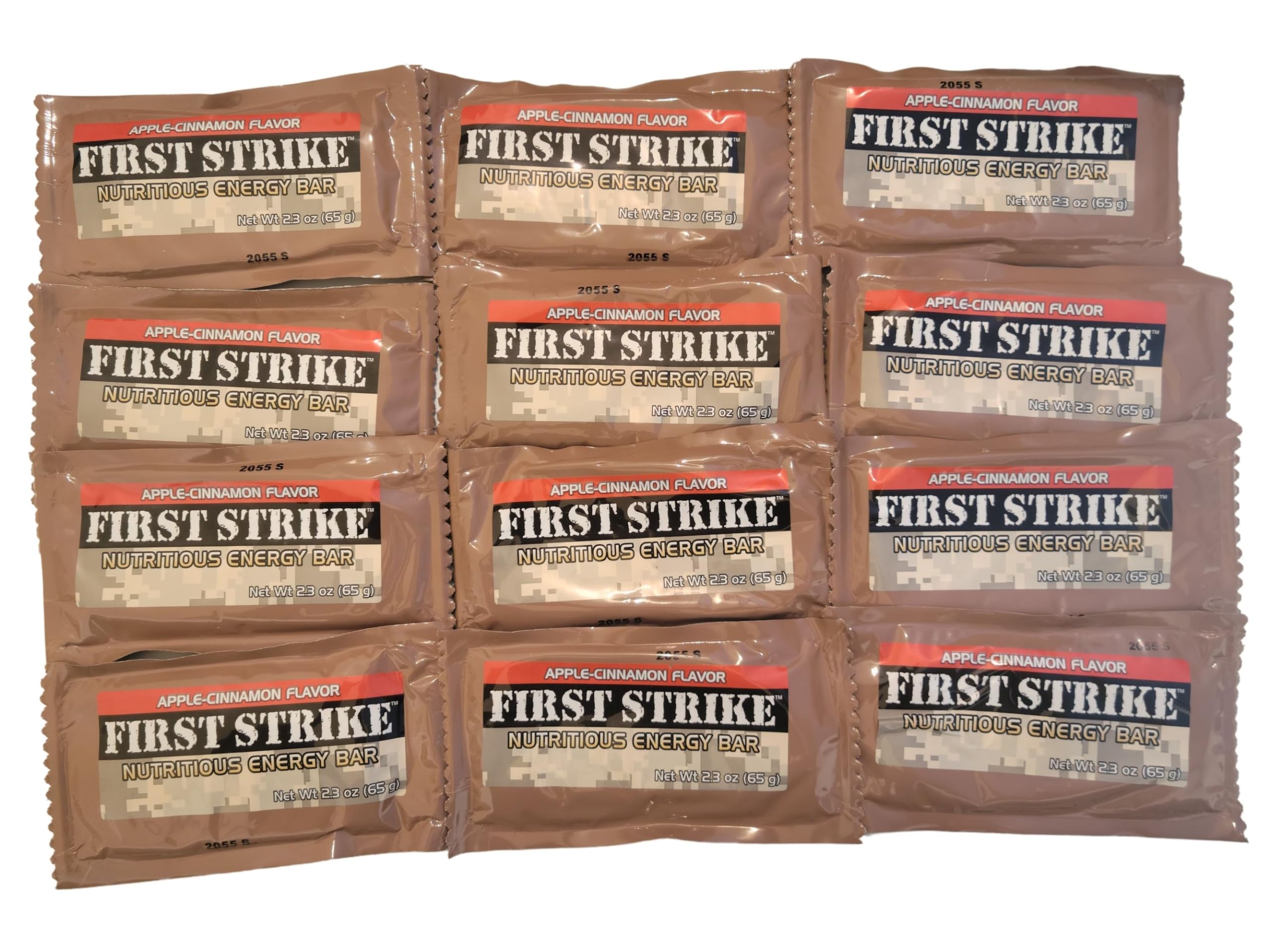 Amazon.com : First Strike Energy Bars, Full Size (2.3 oz.) Vitamin ...
