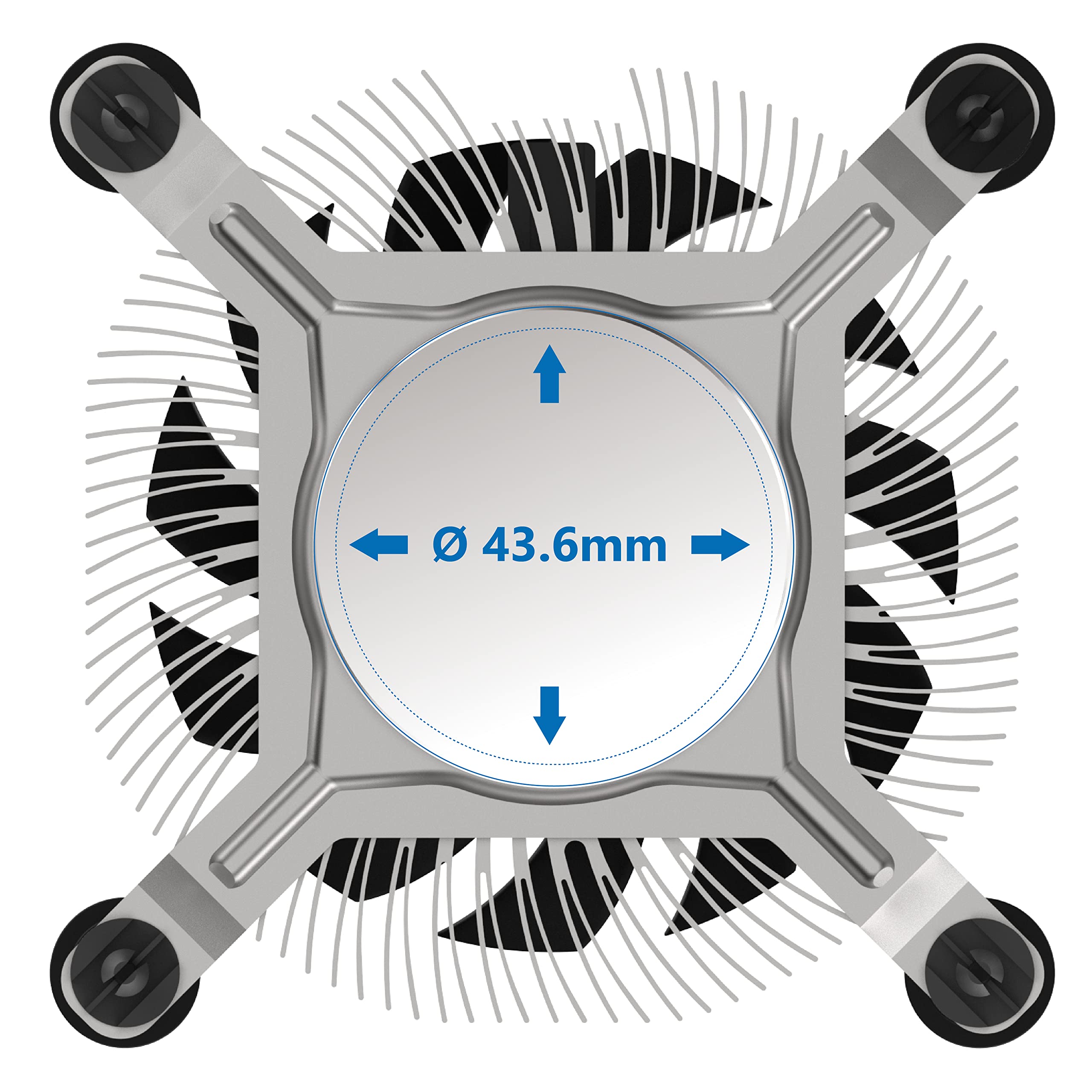 Snapklik.com : Akasa Aluminium Intel LGA1700 Mini-ITX Cooler Designed ...