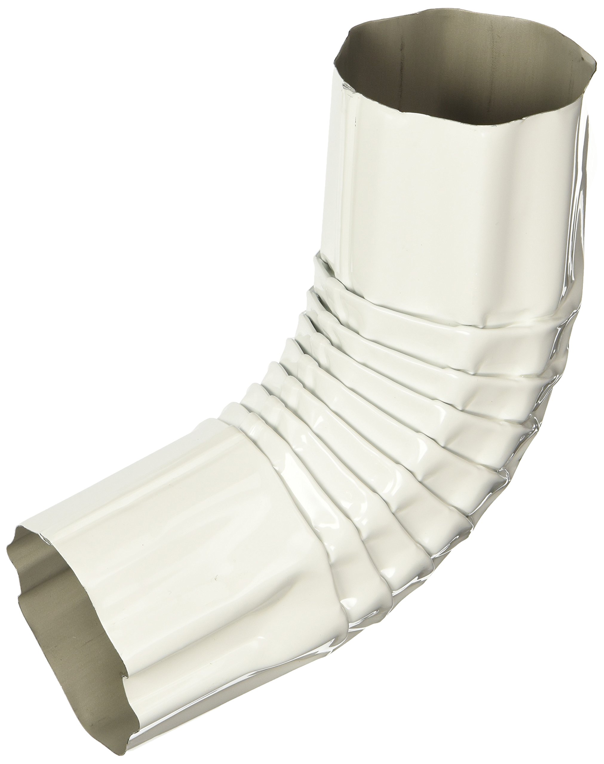 AMERIMAX HOME PRODUCTS 473741 3-Inch Round Aluminum Elbow, White ...