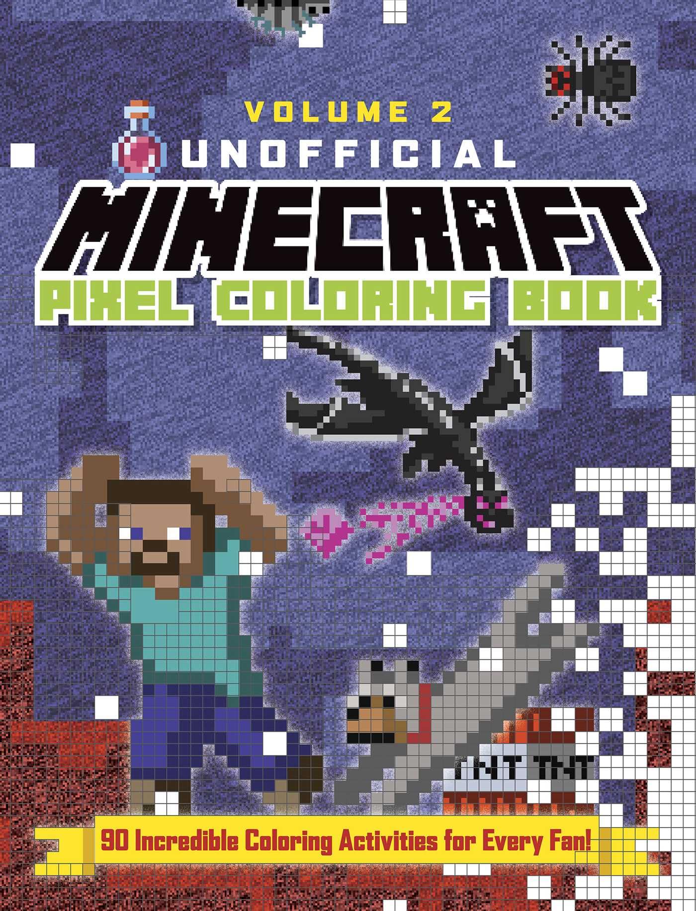 Amazon.com: The Unofficial Minecraft Pixel Coloring Book: Volume 2 ...