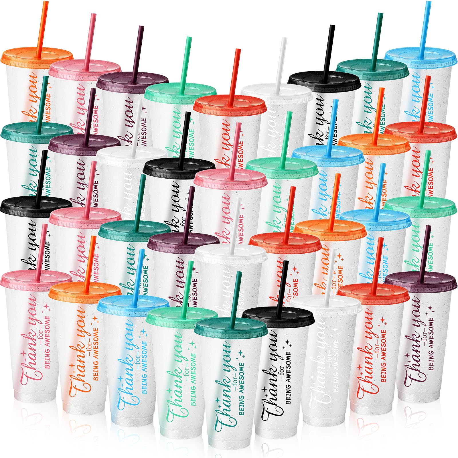 Amazon.com | Dandat 36 Pcs Thank You Gift Bulk Inspirational Tumbler ...